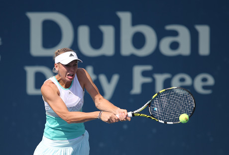 Caroline Wozniacki Denmark Returns Ball Annika Editorial Stock Photo ...