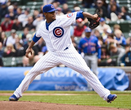 Chicago Cubs Pitcher Edwin Jackson Throws Editorial Stock Photo - Stock ...