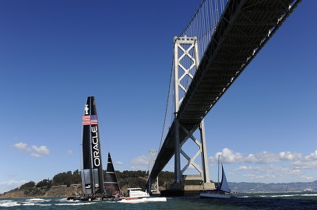 Oracle Team Usa Sails Under San Editorial Stock Photo - Stock Image ...