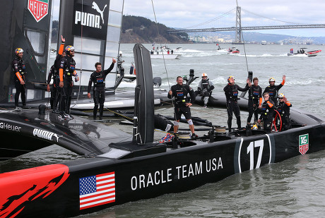 Oracle Team Usa Crew Members Celebrate Editorial Stock Photo - Stock ...