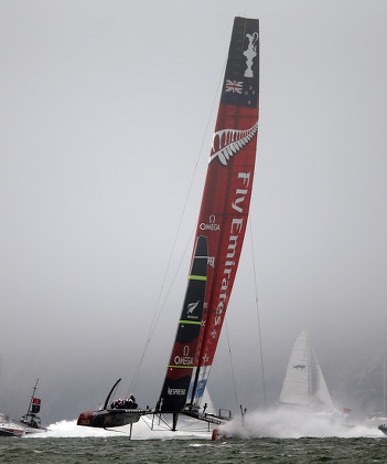 Emirates Team New Zealand Tacks Downwind Editorial Stock Photo - Stock ...