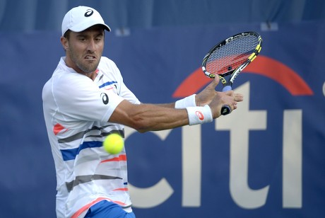 Usas Steve Johnson Returns Ball Usas Editorial Stock Photo - Stock ...