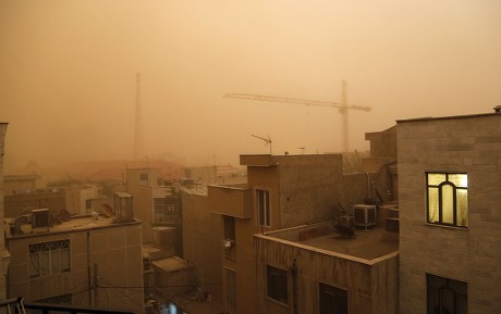 Dust Storm Blows Tehran Iran 02 Editorial Stock Photo - Stock Image ...