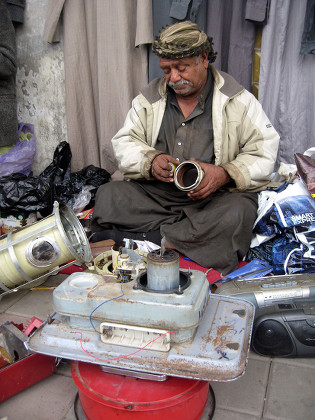 Elderly Man Displays Old Kerosene Heater Editorial Stock Photo - Stock ...