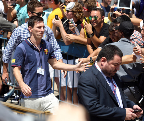 Fc Barcelona Player Lionel Messi Visits Editorial Stock Photo - Stock ...