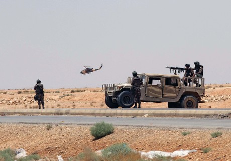 Jordanian Soldiers On Their Army Vehicles Editorial Stock Photo - Stock ...