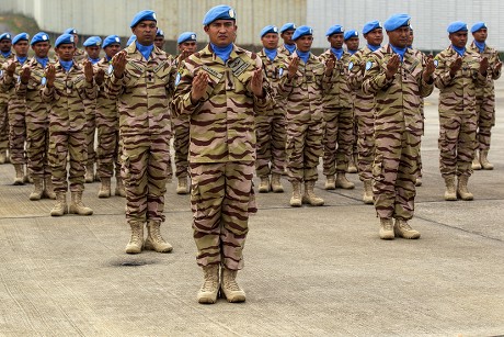 Malaysian Army Peacekeepers Offer Prayer During Editorial Stock Photo ...