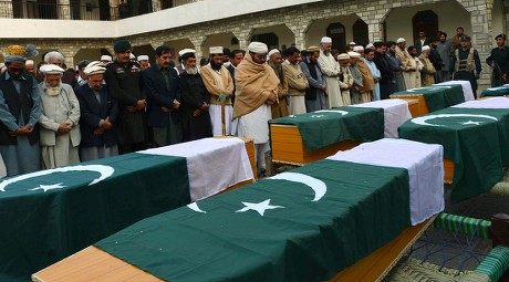 Pakistani Security Officials Attend Funeral Ceremony Editorial Stock ...