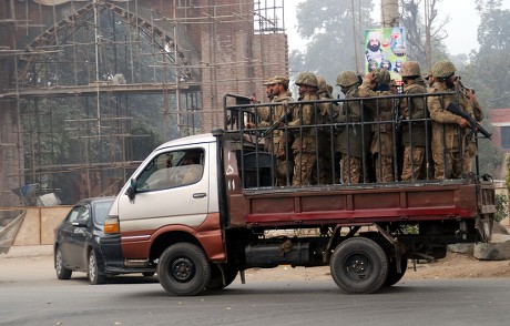 Pakistani Army Soldiers Deployed Secure Central Editorial Stock Photo ...