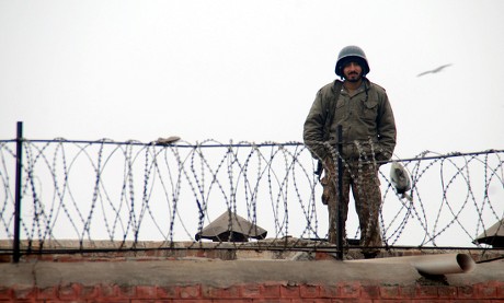 Pakistani Army Soldier Keeps Watch Central Editorial Stock Photo ...
