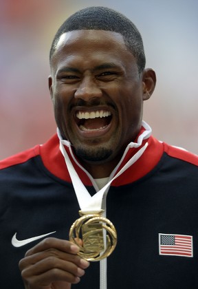 David Oliver Usa Poses His Gold Editorial Stock Photo - Stock Image ...