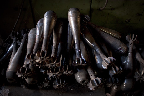Improvised Mortar Shells Ready Be Used Editorial Stock Photo - Stock ...