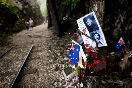 Flowers Flags Photographs Laid Memory Those Editorial Stock Photo ...