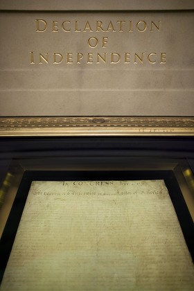 Declaration Independence Badly Faded Poor Preservation Editorial Stock ...