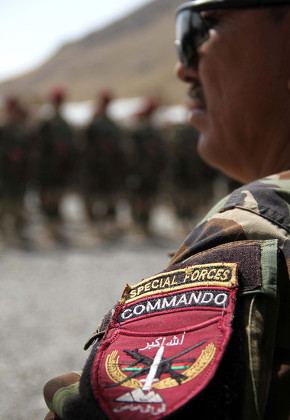 Badge Seen On Shoulder Afghan Commando Editorial Stock Photo - Stock ...