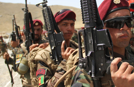 Afghan National Army Commandos Attend Their Editorial Stock Photo ...
