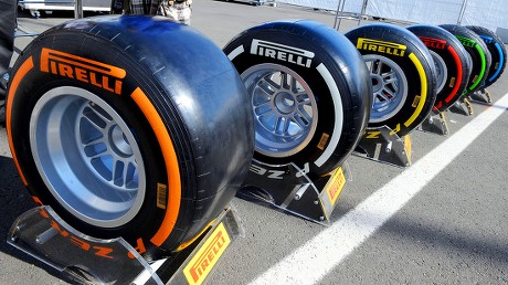 Pirelli Tires Different Color Marks Seen Editorial Stock Photo - Stock ...
