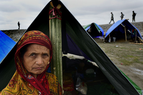 Woman Riot Victim Stands Next Her Editorial Stock Photo - Stock Image ...