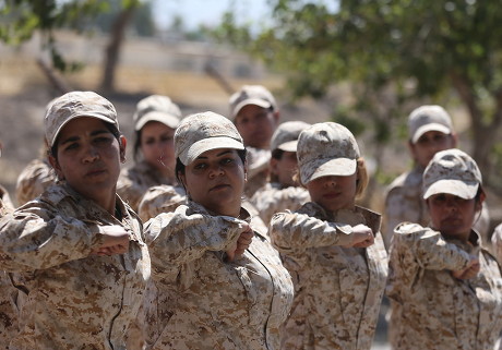 Members Kurdish Female Peshmerga Battalion Train Editorial Stock Photo ...