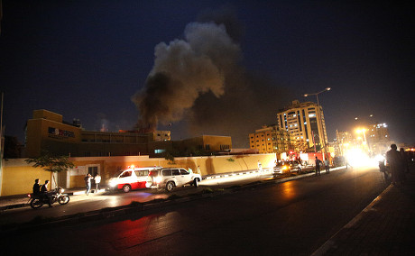 Fire Seen Building French Center After Editorial Stock Photo - Stock ...