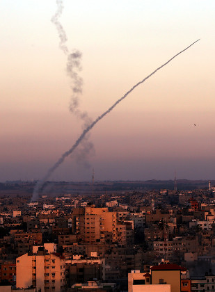 M75 Rocket Launched Gaza Strip Into Editorial Stock Photo - Stock Image ...
