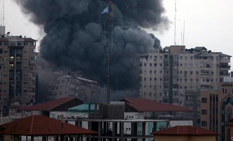 Smoke Rises Al Zafir Tower Cl Editorial Stock Photo - Stock Image ...