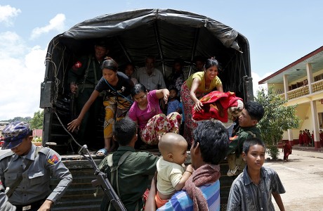 Myanmar Officials Help Muslim Family They Editorial Stock Photo - Stock ...