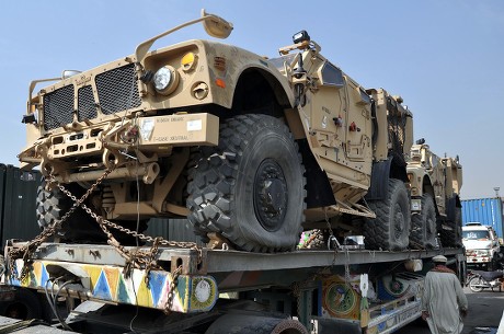 Truck Transporting Nato Military Vehicles Waits Editorial Stock Photo ...