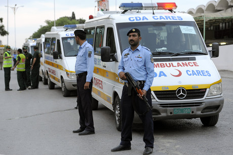 Ared Police Stand Guard Next Ambulances Editorial Stock Photo - Stock ...