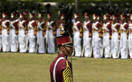 Filipino Cadet Officer Gives Commands During Editorial Stock Photo ...