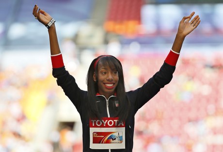Silver Medalist Brigetta Barrett Usa Celebrates Editorial Stock Photo ...