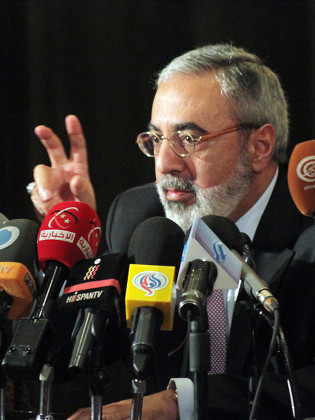 Syrian Information Minister Omran Alzouebi Speaks Editorial Stock Photo ...