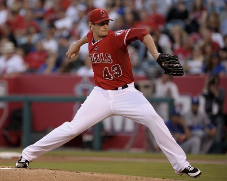Anaheim Angels Starting Pitcher Garrett Richards Editorial Stock Photo ...