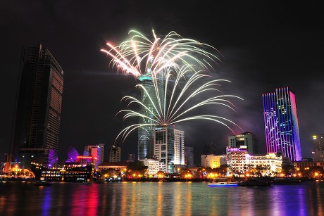 Fireworks Illuminate Sky During Celebrations Marking Editorial Stock ...