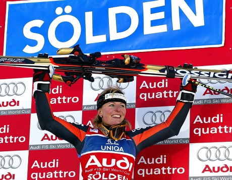 Germanys Martina Ertl Celebrates On Podium Editorial Stock Photo ...