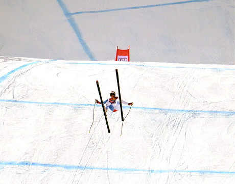 Daniel Albrecht Switzerland Crashes During Third Editorial Stock Photo ...