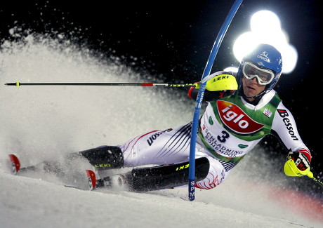 Austrian Benjamin Raich Cuts Gate During Editorial Stock Photo - Stock ...