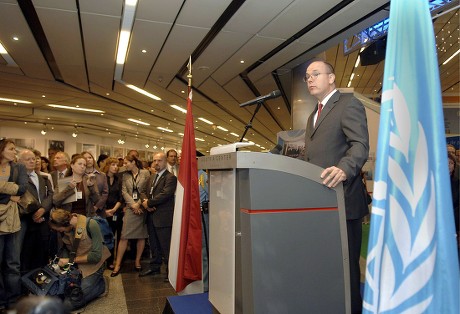 Prince Albert Ii Monaco R Delivers Editorial Stock Photo - Stock Image ...