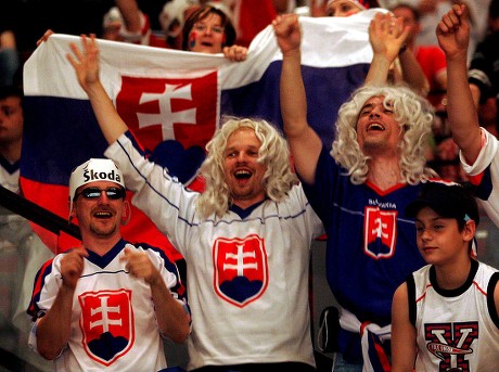 Slovak Fans During Ice Hockey World Editorial Stock Photo - Stock Image ...