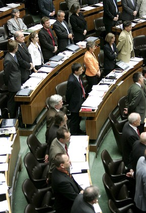 Austrian Parliament Ratifies Eu Constitution This Editorial Stock Photo ...