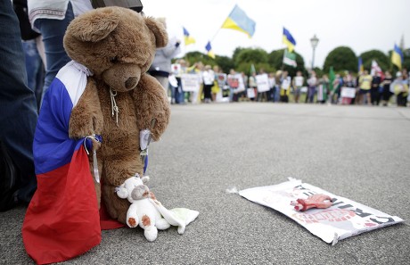 Teddy Bear Wears Russian Flag Next Editorial Stock Photo - Stock Image ...