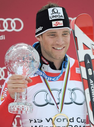 Austrias Benjamin Raich Poses Trophy On Editorial Stock Photo - Stock ...