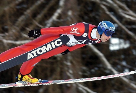 Finnish Matti Hautamaeki Soars Through Air Editorial Stock Photo ...
