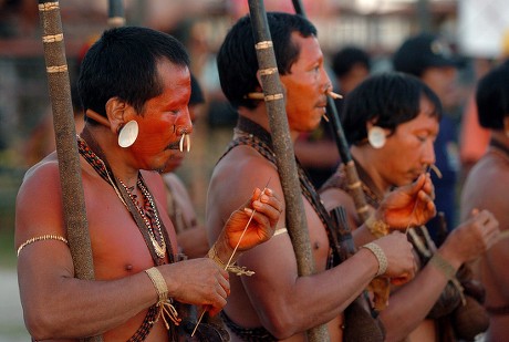 Matis Natives Prepare Their Arrows Take Editorial Stock Photo - Stock ...