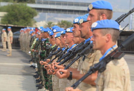 Un Peacekeepers Carry Coffin Belgian Peacekeeper Editorial Stock Photo ...