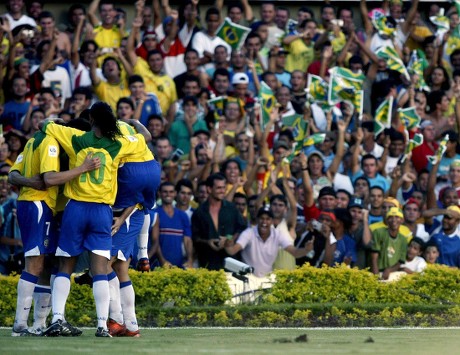 Brazilian National Team Celebrates After Scoring Editorial Stock Photo ...