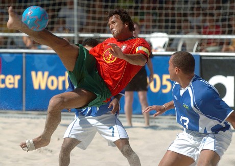 Portugals Hernani Neves Scissors Kick Brazils Editorial Stock Photo ...