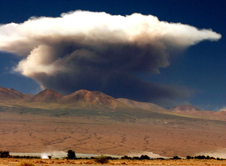 Chilean Volcano Lascar Height 4 600 Editorial Stock Photo - Stock Image ...