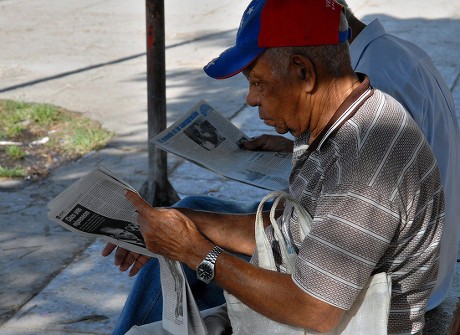 Man Reads Newspaper Havana Cuba 24 Editorial Stock Photo - Stock Image ...