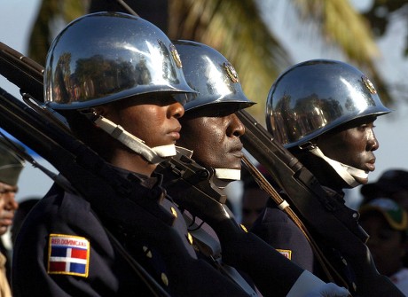 Dominican Soldiers March During Parade Santo Editorial Stock Photo ...